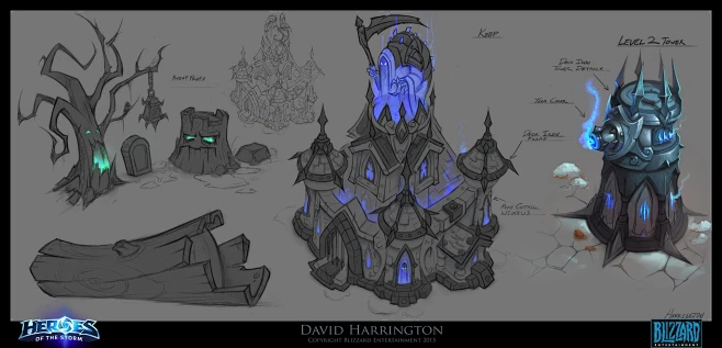 Heroes Of The Storm - Towers Of Doom Barn Concept, David Harrington ...