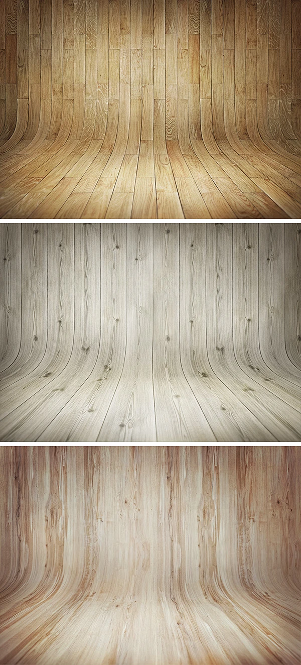 3 Curved Wooden Backdrops Vol.1 | GraphicBurger-花瓣网