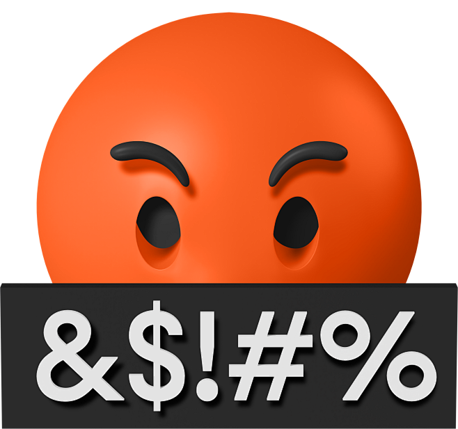 Face with Symbols on Mouth