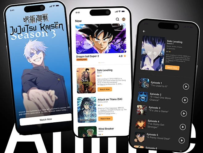 Anime app design mobile app-花瓣网