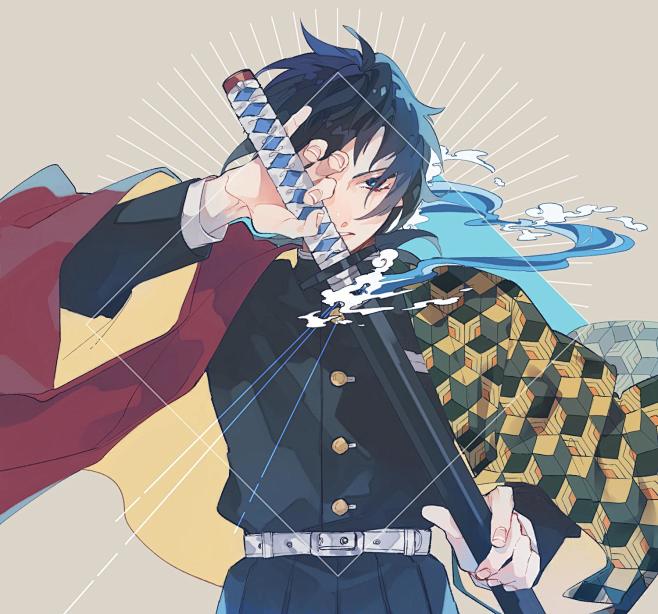 鬼灭之刃 富冈义勇 twi@omamesang