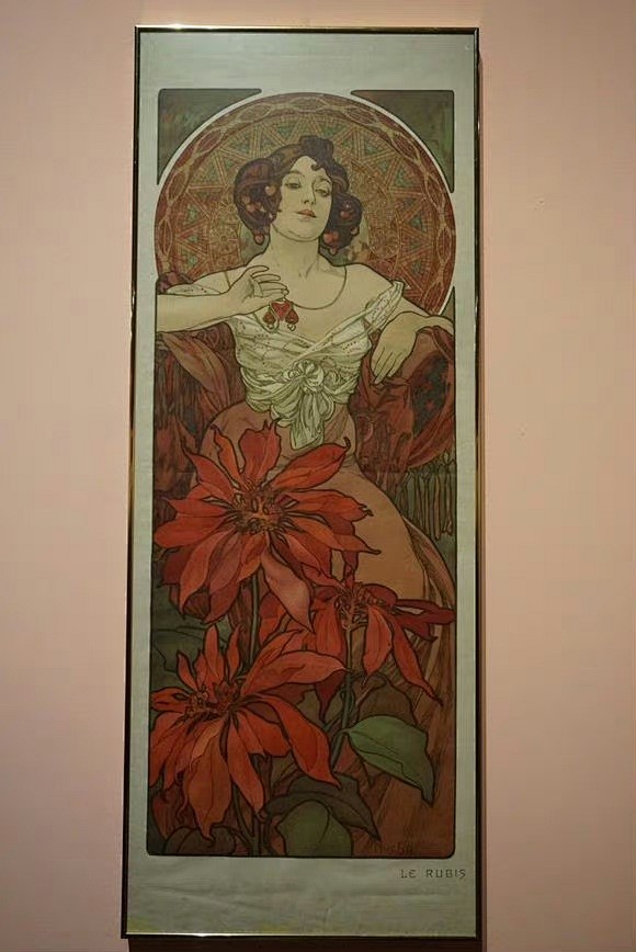 慕夏（mucha）——《宝石》系列之《红宝石》1900