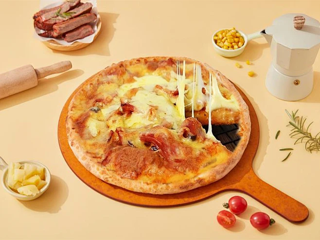 【双拼必点】酸奶双拼奥尔良鸡肉披萨-花瓣网