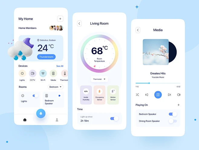 Smarthome App - IoT Exploration-花瓣网