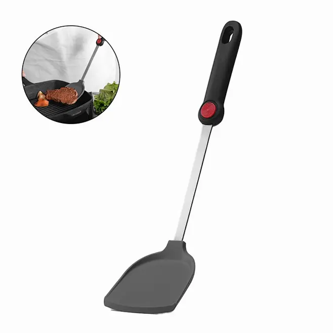 Ouken Silicone Shovel - Food Grade Silicone Kitchenware Red Point ...