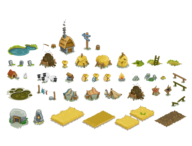 game Flash assets Charakters tower defence goblin