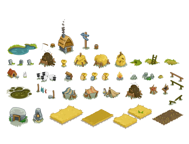game Flash assets Charakters tower defence goblin-花瓣网