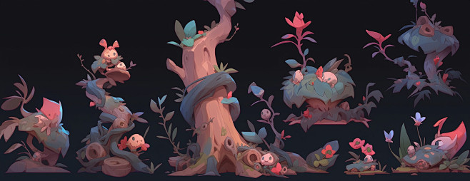 yami-yami-set-props-ori-rayman-level-design-platformer-game-no-1aedc847 ...