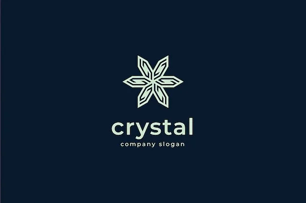 Vector crystal logo template-花瓣网