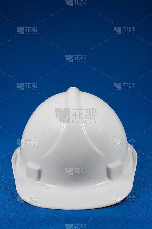 白色安全帽的正面视图素材-花瓣网