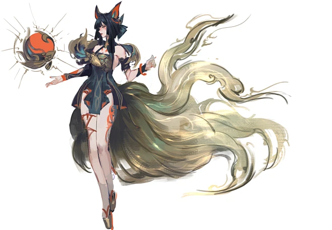 Spirit blossom Spring Ahri concept -花瓣网