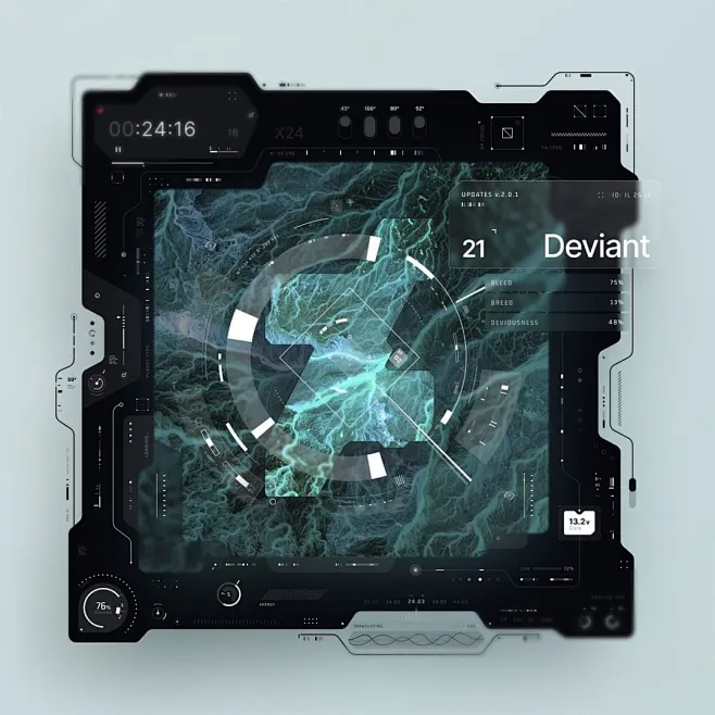 UI - Dark. Ocean Planet. DeviantArt.-花瓣网