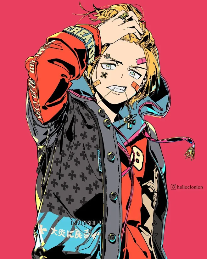 Twi：helloclonion图片_嘻哈潮流插画图片素材-花瓣网