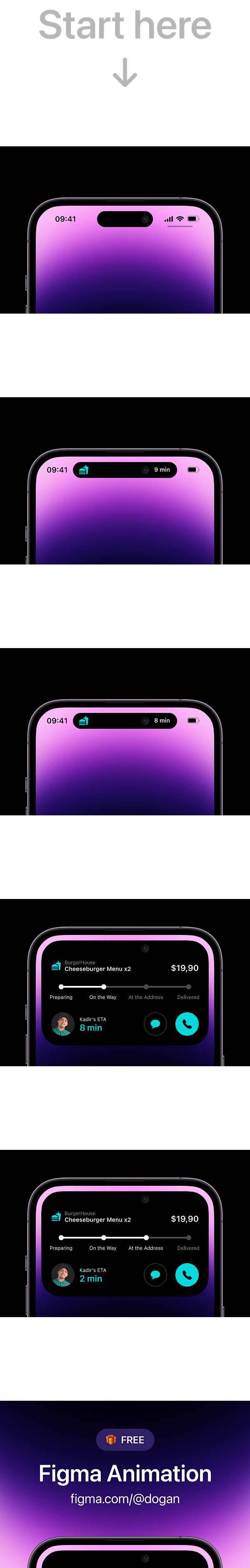 免费iPhone 14 pro 外卖app 灵动岛UI设计 - UIED用户体验学习平台