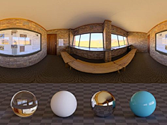 C4D HDR-花瓣网|陪你做生活的设计师 | 金属HDR贴图