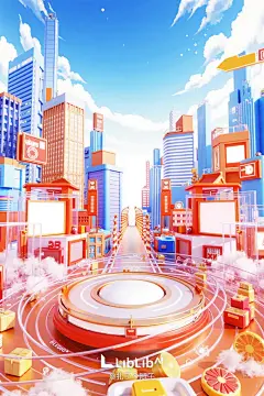 电商c4d场景-LoRA-badboybyd-LiblibAI-花瓣网