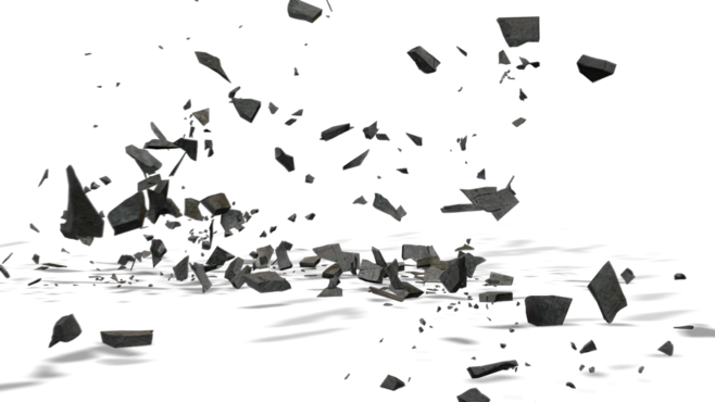 飞溅碎石悬浮石头假山岩石鹅卵石石块石免扣PNG免抠设计元素素材