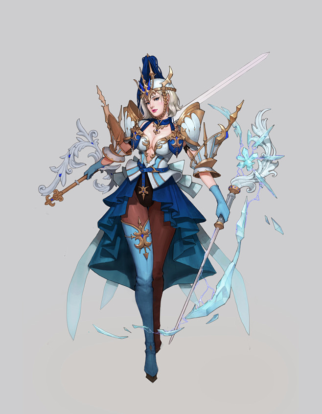 Game Concept Art_Kingslayer, choe yera__【原画】法师&精灵 _T2020216 _魔幻设计