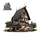 A folk house design and rendering. I upload some steps of this work ...