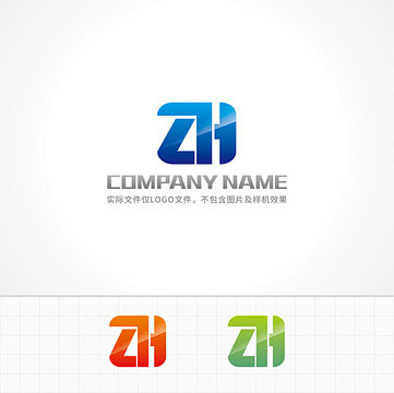 ZH字母LOGO