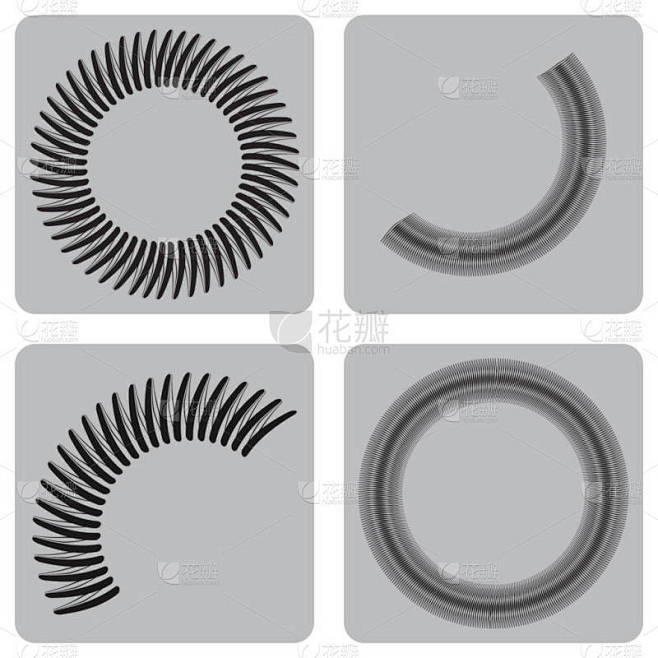 单色套弹簧图标