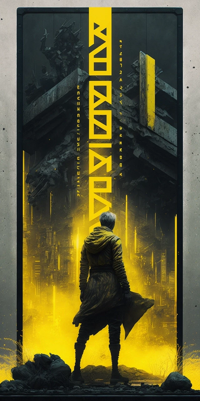 Large border all around. Overlay Japanese type. A poster placeholder ...