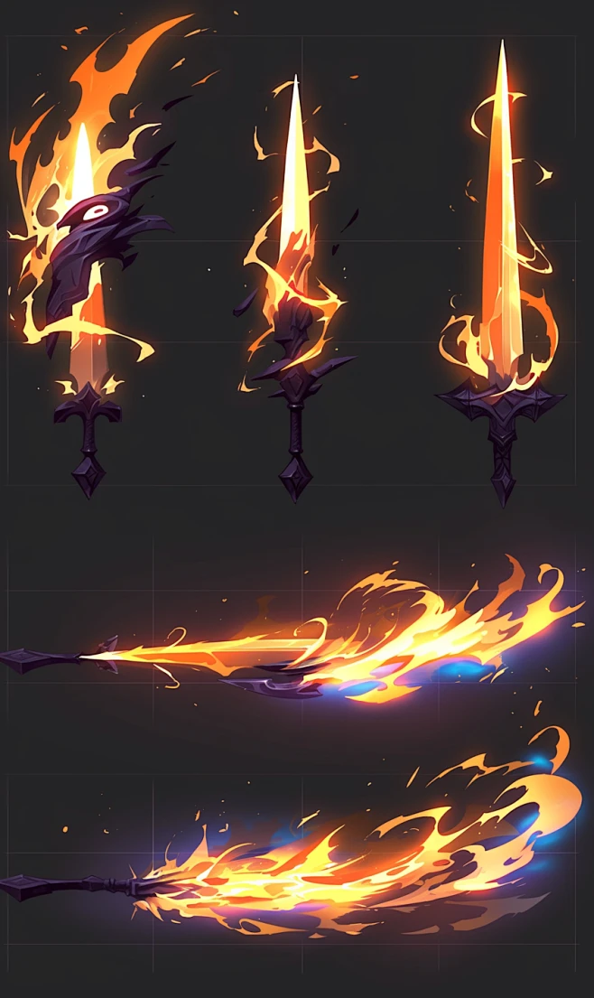 wjlala_Dazzling_cartoon_blade_light_and_ground_stabbing_effects ...