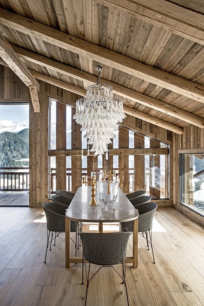 Inside a Celestial Rothschild Chalet on the Peak of the French Alps ...
