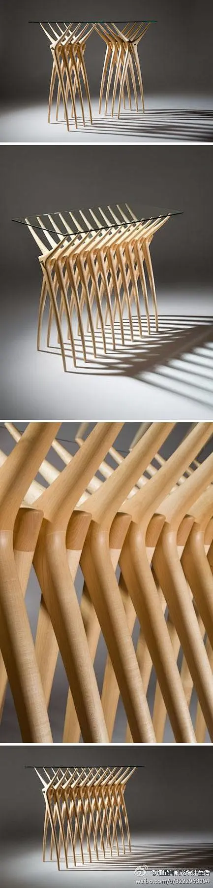 #看大师#Ardu Console Table骨骼之桌——来自英国伦敦的著名设计师Martin Gallagher给带来了一款造型独特的桌子 ...