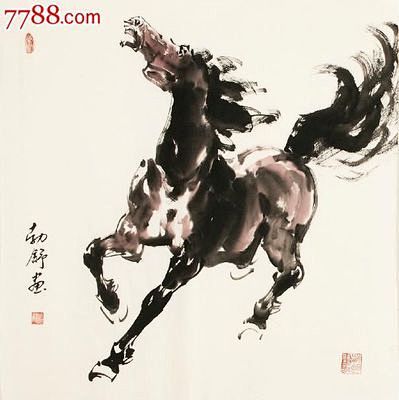 马 国画f