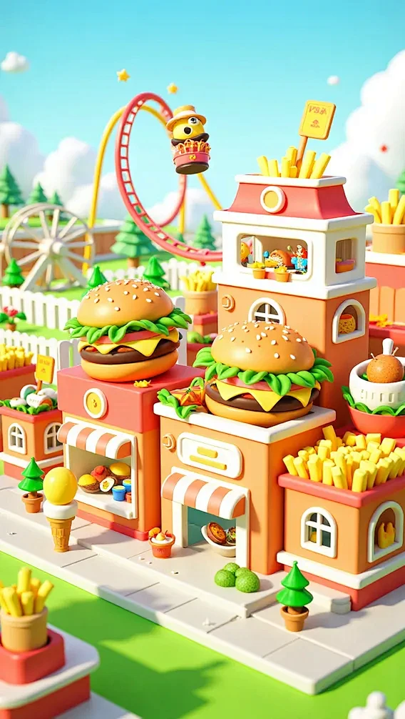 全场景3D卡通模型_Flux-LoRA-听小李的碎碎念-LiblibAI-花瓣网