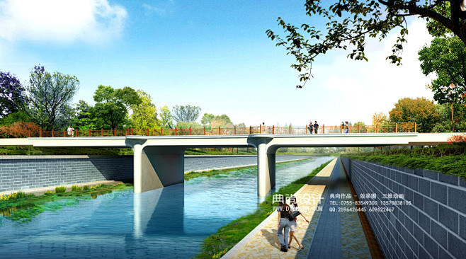 桥梁01南联桥方案一效果图_10-11_桥梁效果图