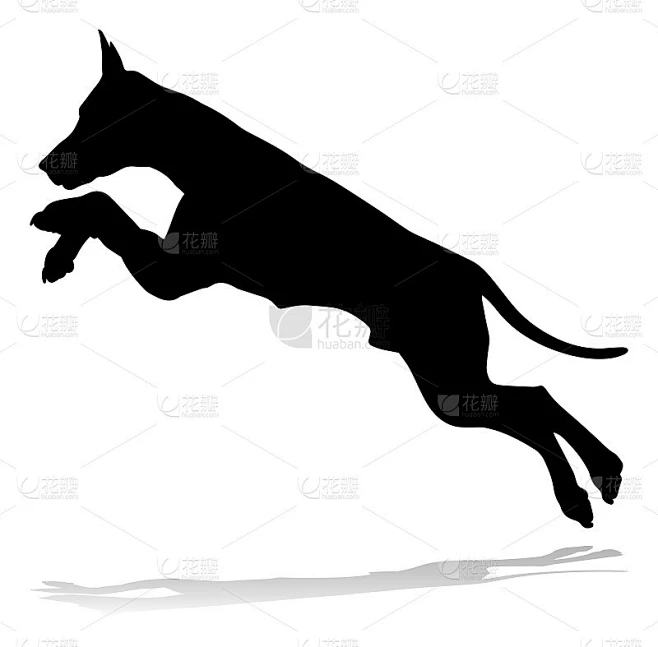 Dog Silhouette Pet Animal素材-花瓣网