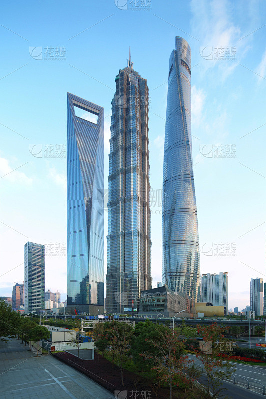 陆家嘴,浦东,上海,金茂大厦,上海环球金融中心,垂直画幅,无人,户外,城市,摩天大楼