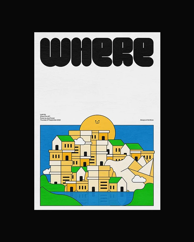 治愈系！15张Jack Forrest创意插画海报图片_海报设计 易拉宝 一镜到底图片素材-花瓣网