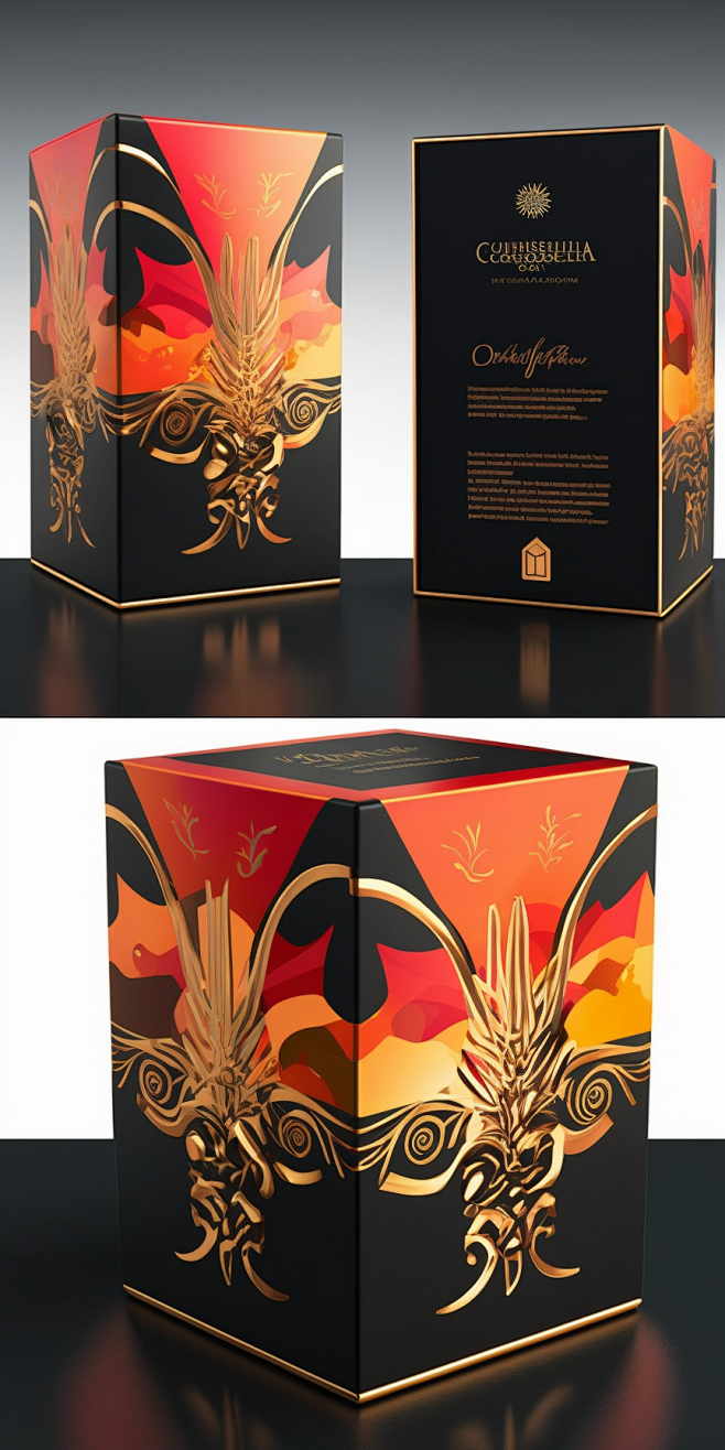 Lihe_Brandy_box_packaging_display_red_and_black_with_gilded_tex ...