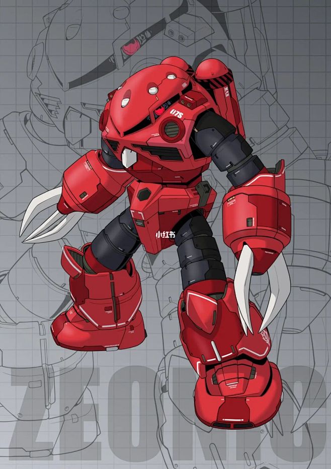 独眼机体系列之MSM-07S 魔蟹 : UC0079初次装备，在一年战争后期战损因联邦的新机体而大大增加。#高达 #高达模型 #机甲