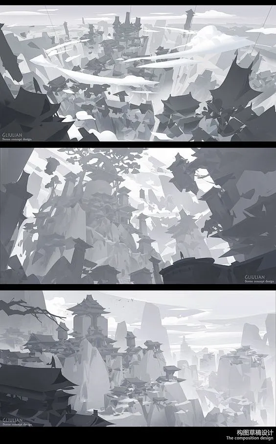 ArtStation - The composition design, G liulian-花瓣网