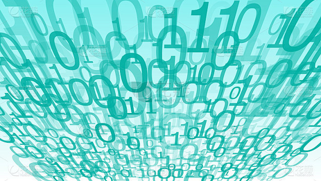 Mint green computer cloud numbers random binary co