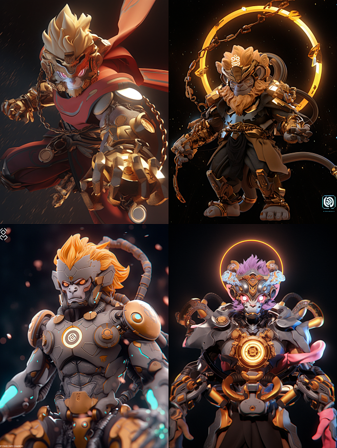 Sun_WuKong_A_Journey_to_the_West_Whole_body_wearing_a_futu_d7350495 ...