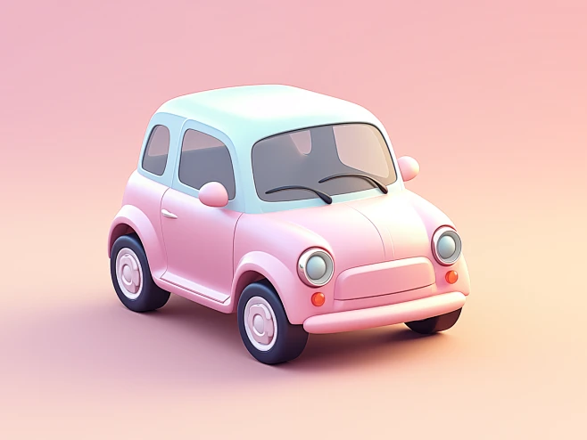 Cartoon Car 3D Model for Free Download 3d ai car 3d ai design 3d car 3d ...