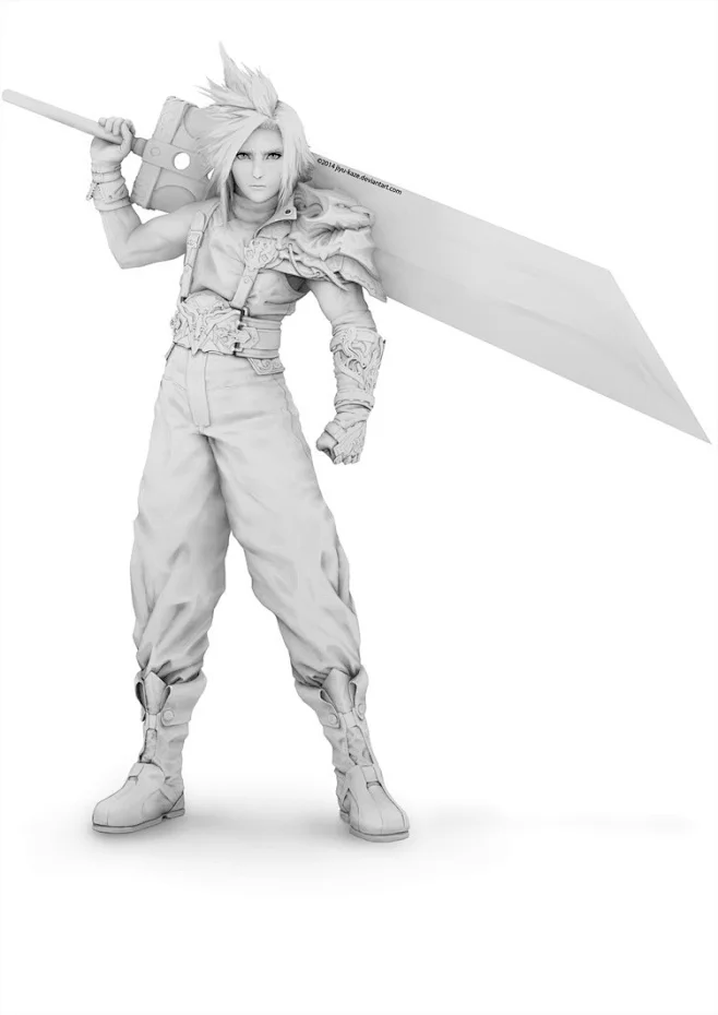 Cloud (AO) by Jiyu-Kaze on deviantART-花瓣网
