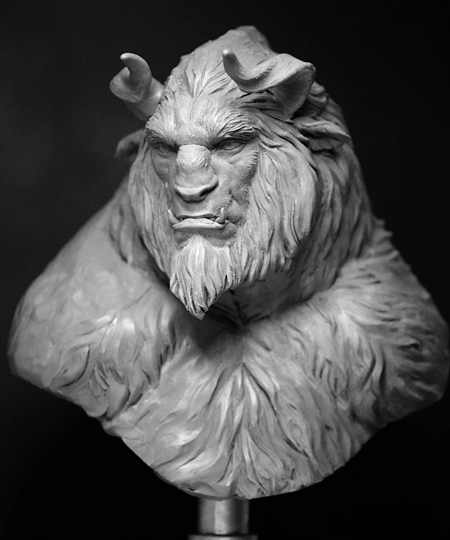 Beast Concept Bust wip-花瓣网