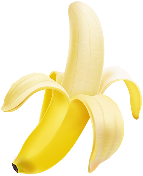 Peeled banana PNG picture