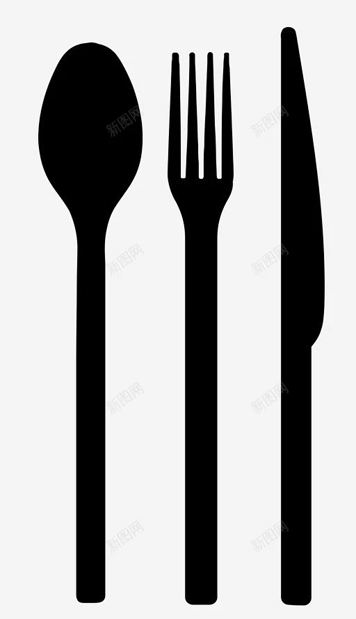 餐具叉子刀图标 免费下载 页面网页 平面电商 创意素材-花瓣网