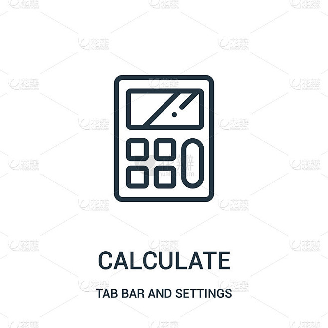 calculate icon vector from tab bar and settings co