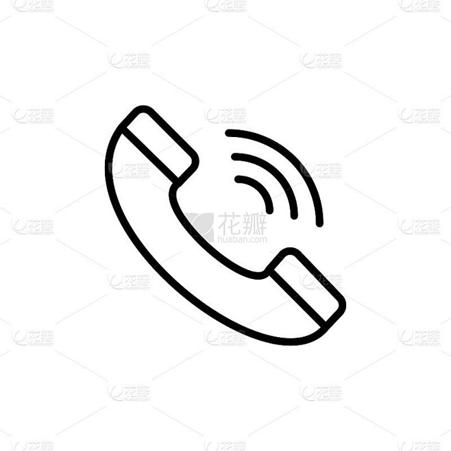Linear Call icon in vector. Logotype