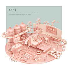 C4D#三维-花瓣网|陪你做生活的设计师 | A0039 花3