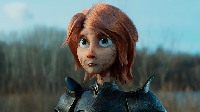 Stylized Knight Girl-花瓣网