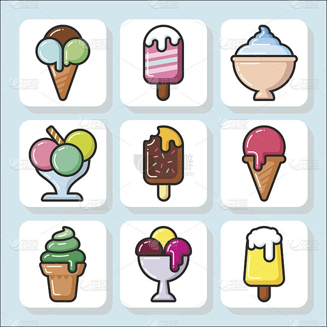 冰淇淋icons_1图片_其他图片图片素材-花瓣网